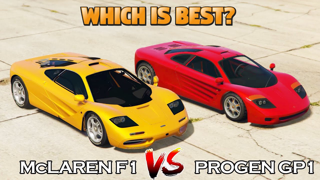 GTA 5 - Real Mclaren F1 VS Progen GP1! (Original Vs DLC) WHICH IS BEST ...