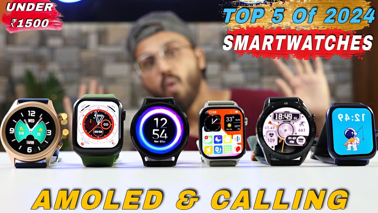 Latest⚡️Best Smartwatch Under 1500 In March 2024 || Top 5 Amoled ...
