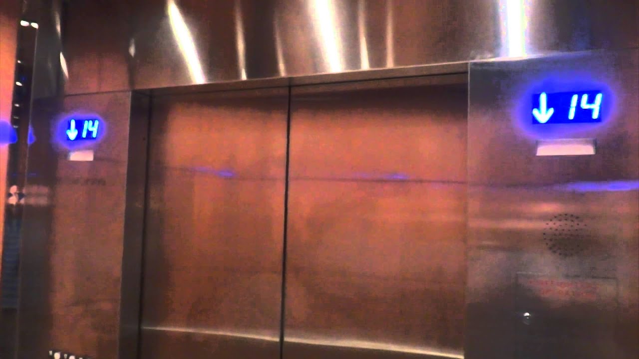 Otis/ThyssenKrupp Traction Elevators - Crystal Gateway Marriott - YouTube