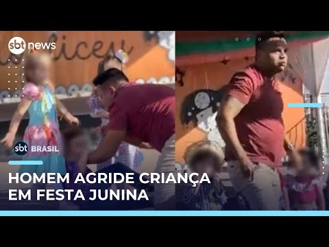 Homem invade apresentação e agride criança em escola do DF | #SBTBrasil
