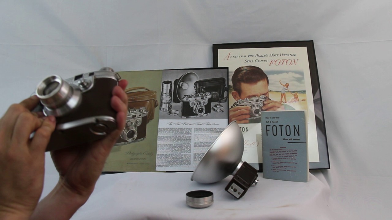 1948 Bell & Howell Foton Camera @ AntiquePerfecton.com - YouTube