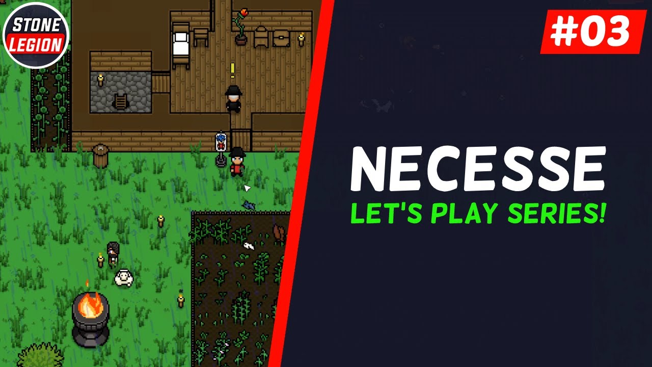 Necesse - Part 3 - Claiming a Settlement and Building up Our Home - YouTube