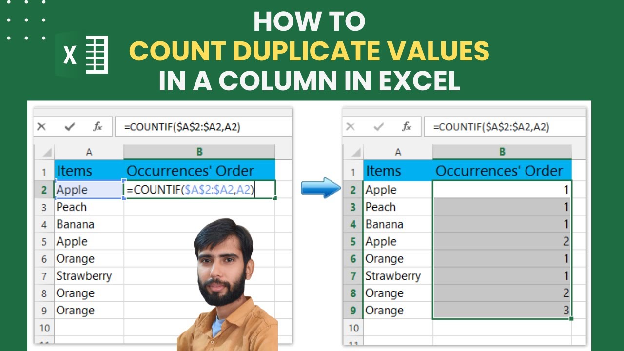CountIF In Excel Hindi YouTube CountIF In Excel Hindi YouTube