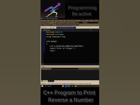 C++ Program to Print a Reverse Number #shorts #programming #coding #c++ ...