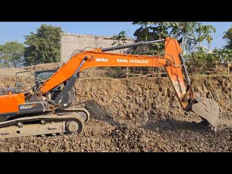 Hard road cutting by Tata HITACHI INFRA EX200 SUPER EXCAVATOR