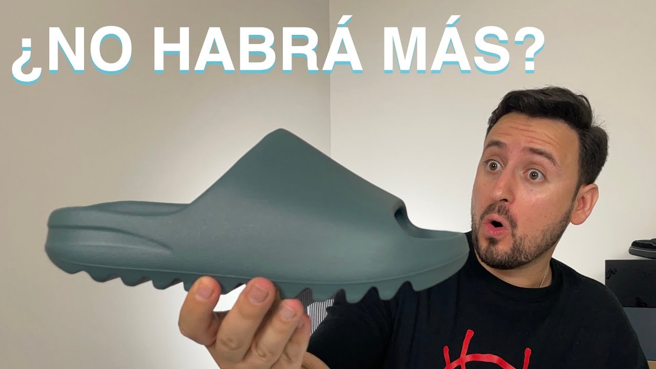 Una de las ÚLTIMAS YEEZY SLIDES que existirán - YZY SLIDE SLATE MARINE ...