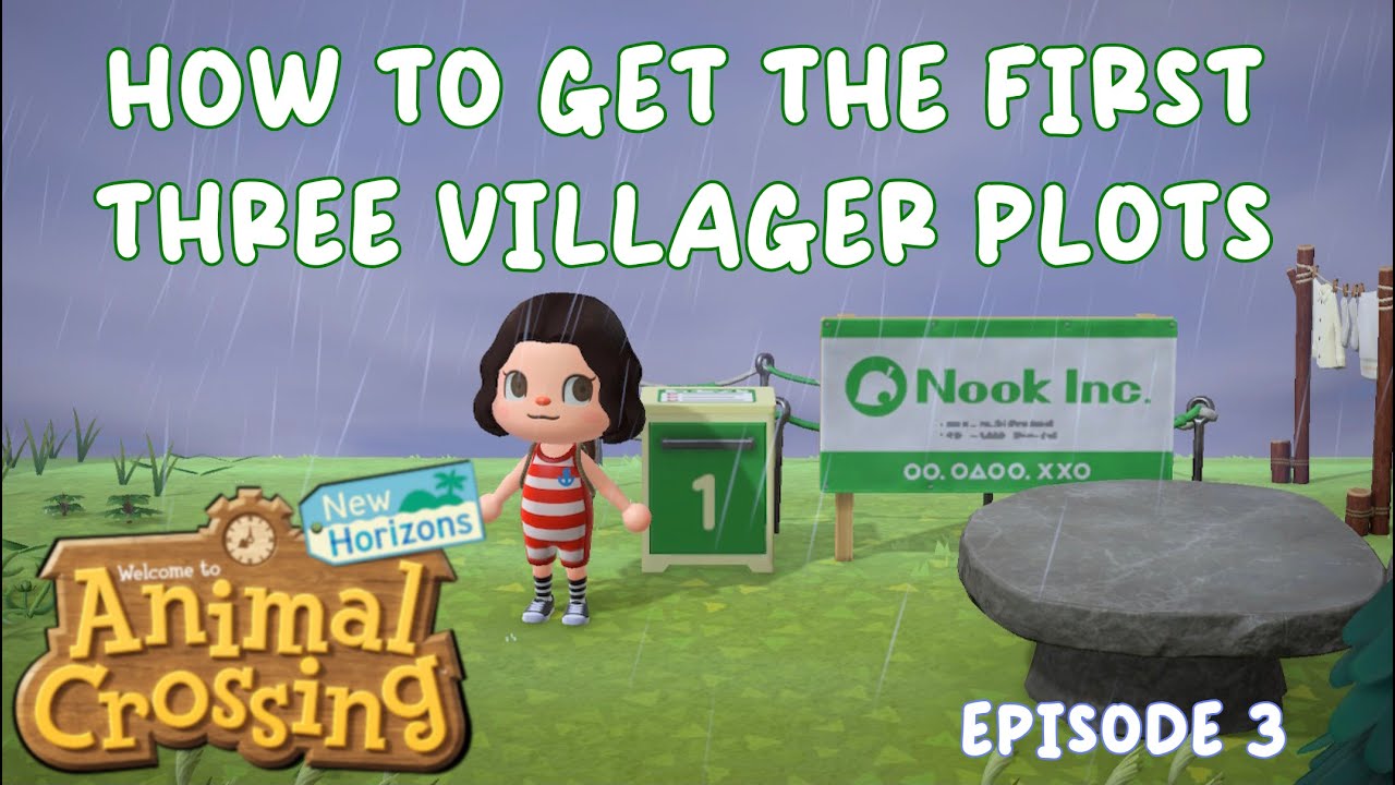Placing the THREE Villager Plots - Animal Crossing : New Horizons #3 ...