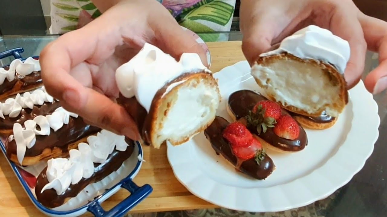 Homemade Chocolate Eclairs Recipe [Choux Pastry Recipe] - YouTube