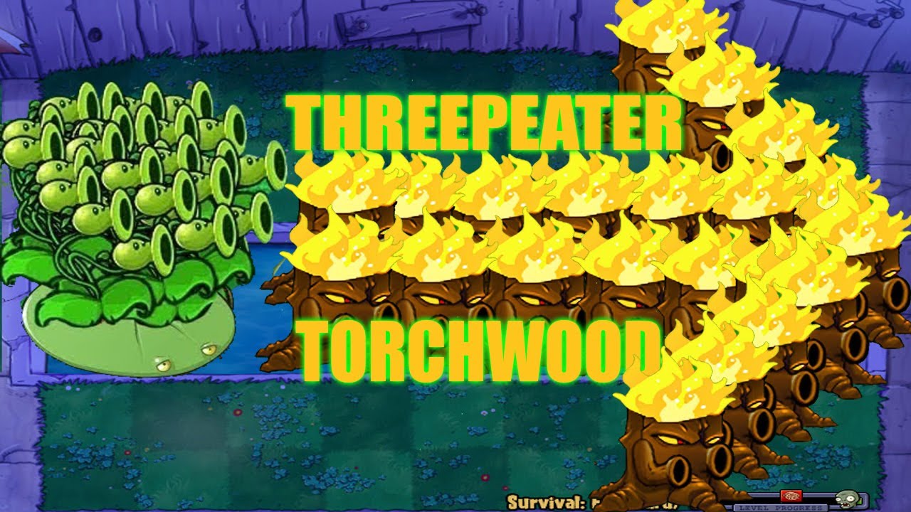 999 Threepeater Torchwood vs 999 Gargantuar - Plants vs Zombies - YouTube
