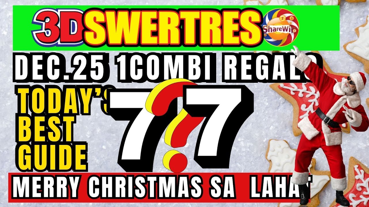 CONGRATS 58 ALL =850 | 1COMBI REGALO ALL DRAW DEC.25 | BEST GUIDE =22 ...