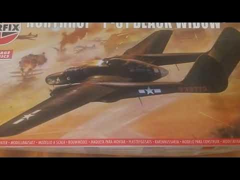Unboxing, 1/72, Airfix P61 Black Widow - YouTube