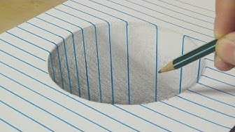 2 Easy 3D Drawings for Beginners | How to Draw 3D Illusion | Step by ...