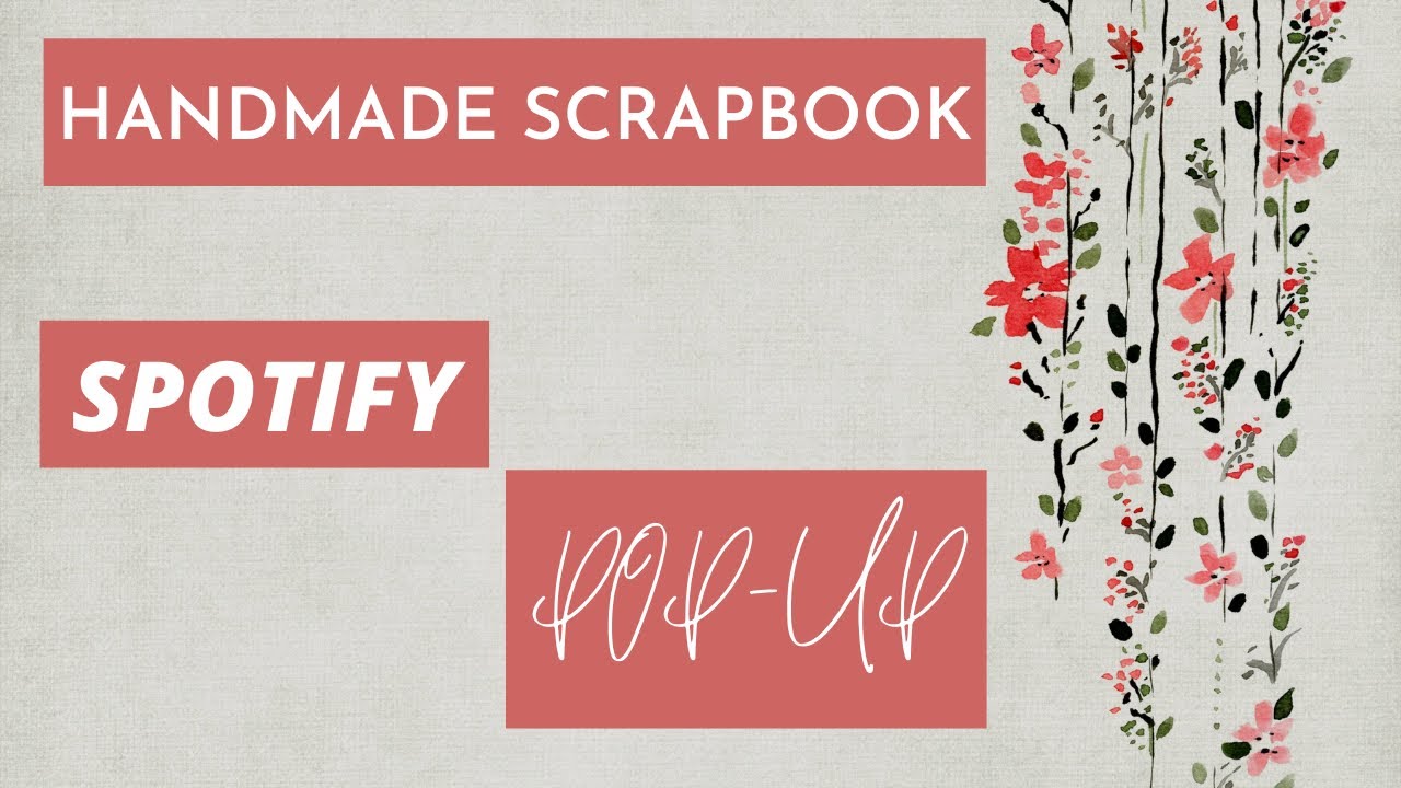 Easy Handmade Scrapbook | Spotify Scrapbook Idea | Pop-Up Cards - YouTube