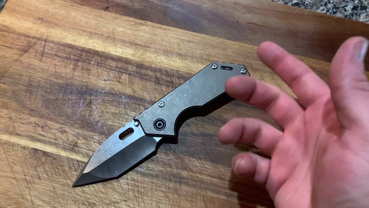 Strider AR .75 Tanto (It’s a GB) after a week of carry - YouTube