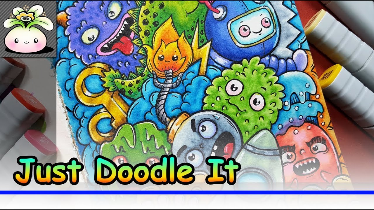 Doodle Art | Just Doodle It - Color Markers Illustration non Copic ...
