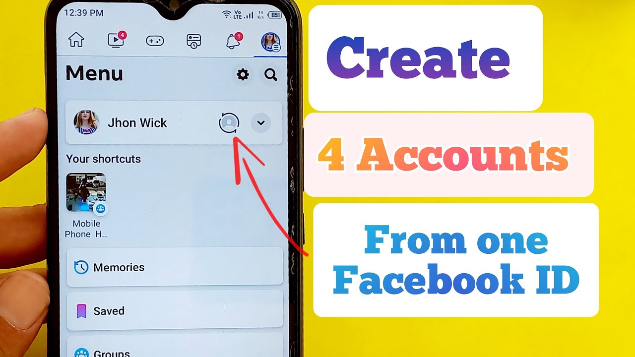 How to Create Multiple Facebook profiles from single Fb ID - YouTube