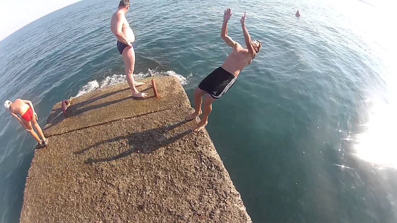 Cliff / Water jumps with GoPro HD hero 2 - YouTube
