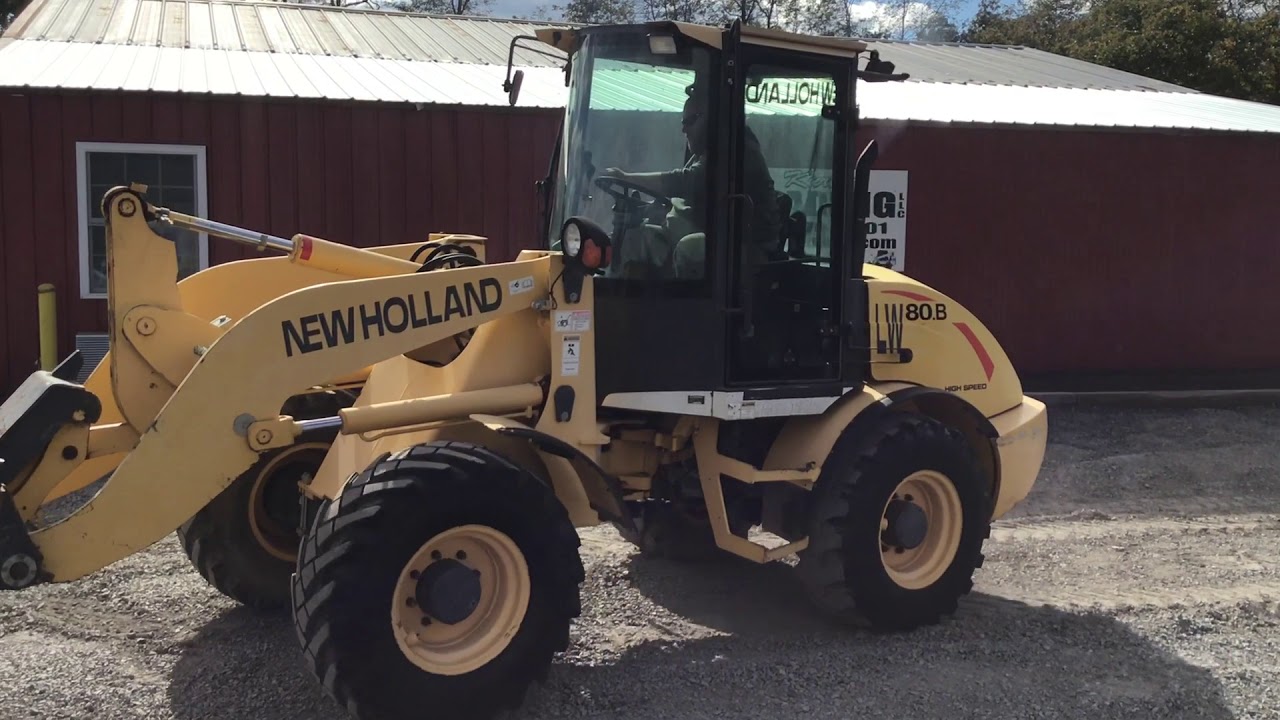 New Holland LW80B Wheel Loader - YouTube