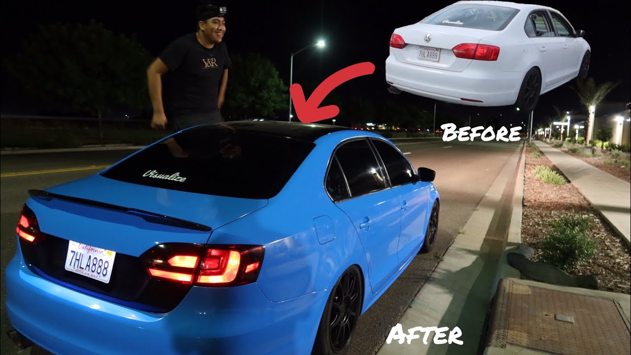 MK6 JETTA WRAP TRANSFORMATION *it looks so good 🥶* - YouTube
