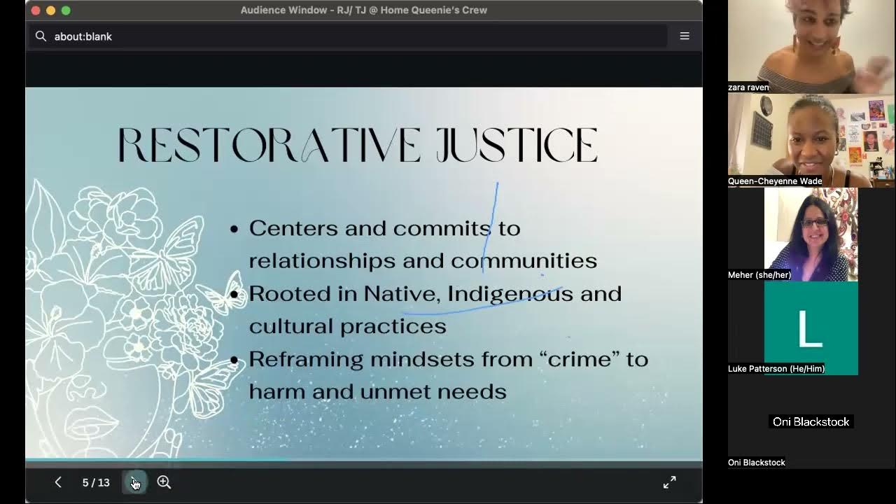 Transformative and Restorative Justice At Home - YouTube