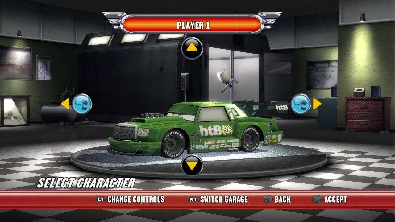 RACING AS CHICK HICKS IN CARS RACE-O-RAMA!! - YouTube