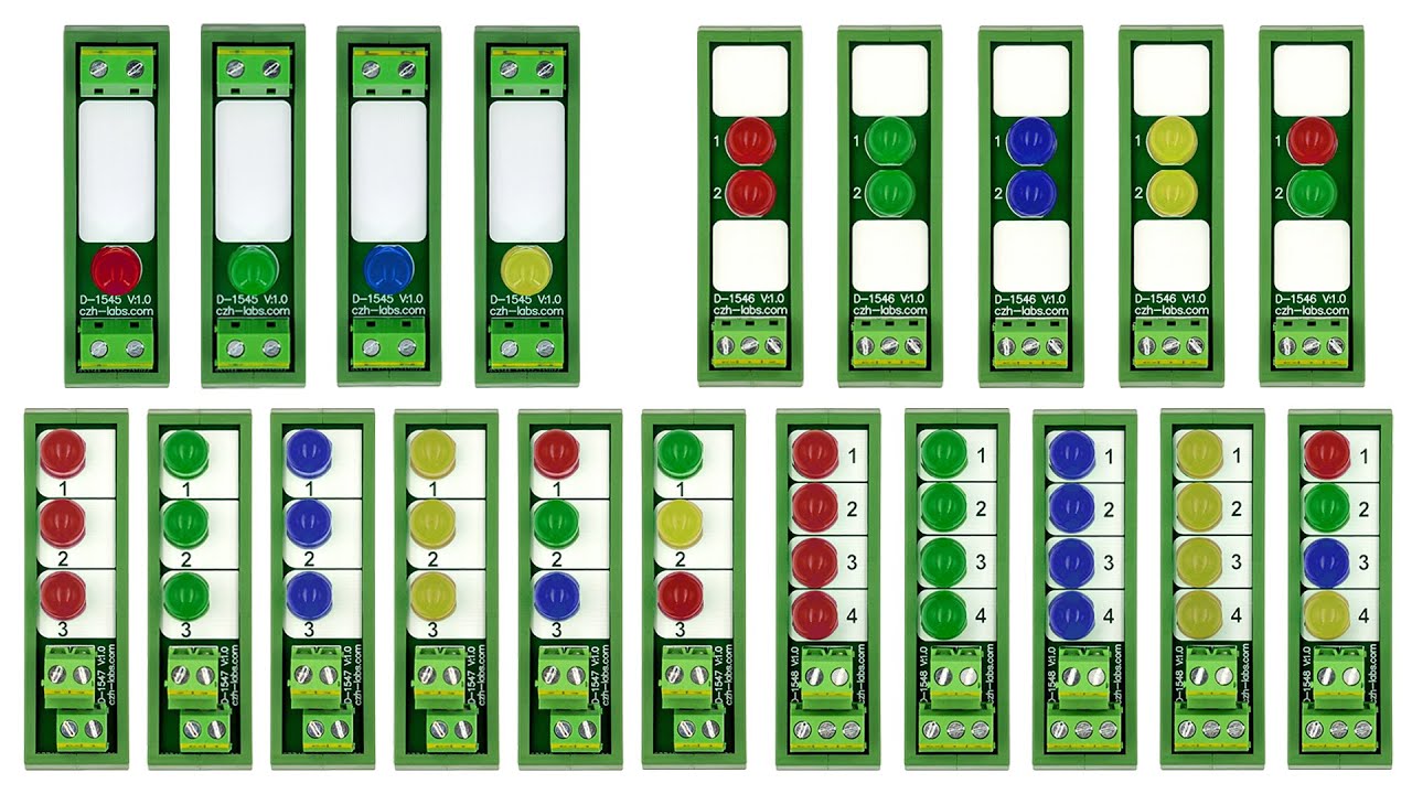 DIN Rail Mounting LED Indicator Module, LED Diameter 10mm. - YouTube