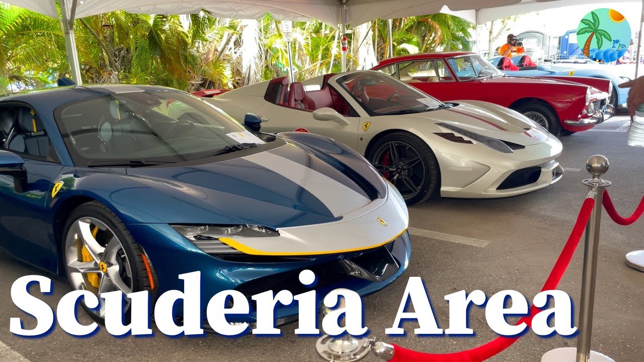 The Scuderia Area at Cars on 5th - Naples, Florida 2022 - YouTube