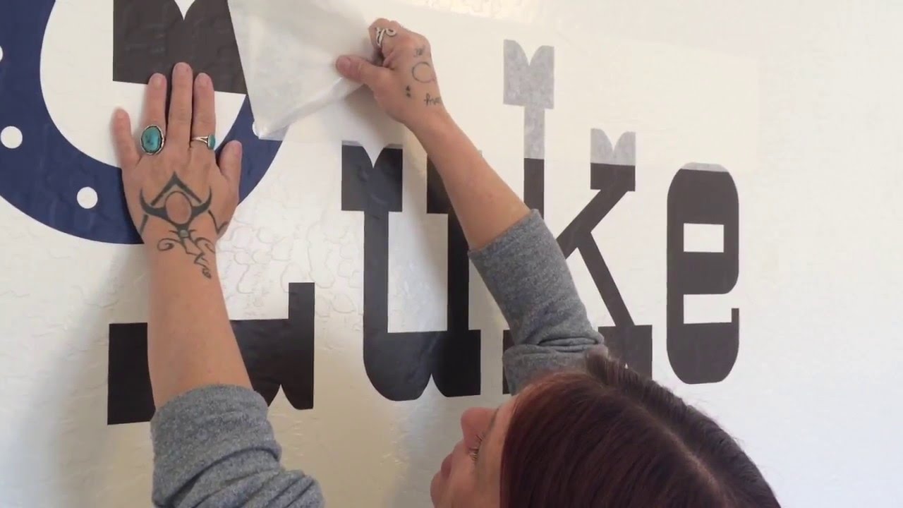 How to apply a 2-part vinyl | Vinyl Designs For You - YouTube