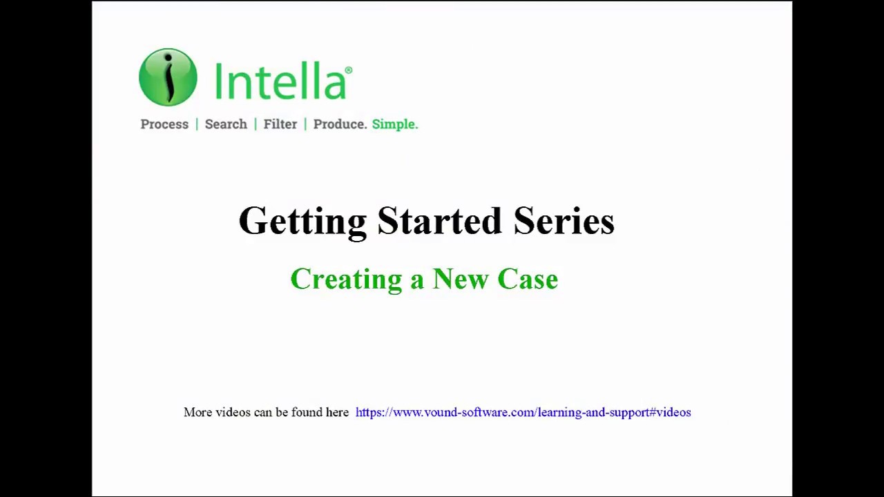 Creating a case with Intella - YouTube