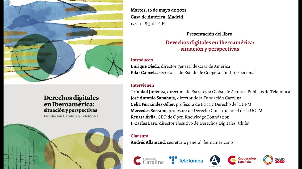 Presentación del libro Derechos digitales en Iberoamérica: situación y ...