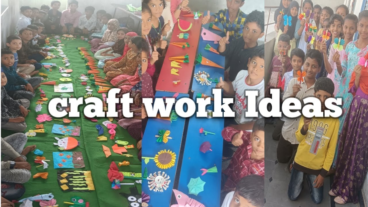 craft work ideas for children - YouTube