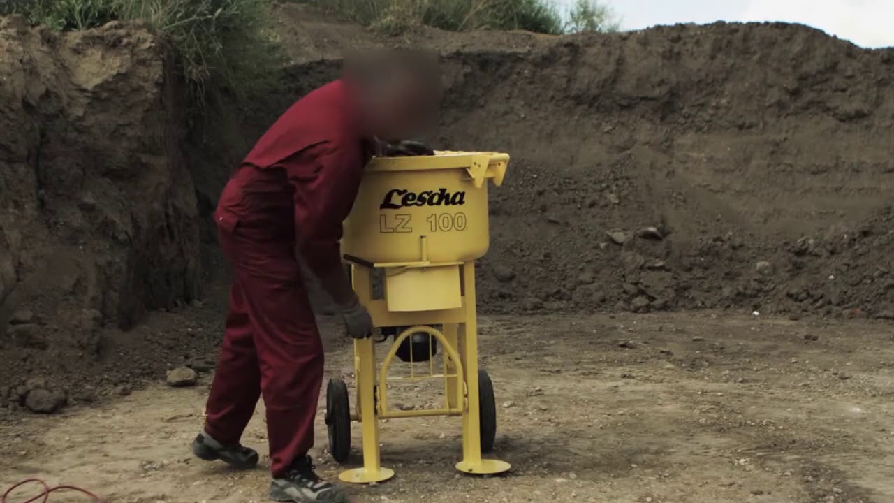 Altrad Lescha dwangmenger LZ 100 / forced-action mixer LZ 100 - YouTube