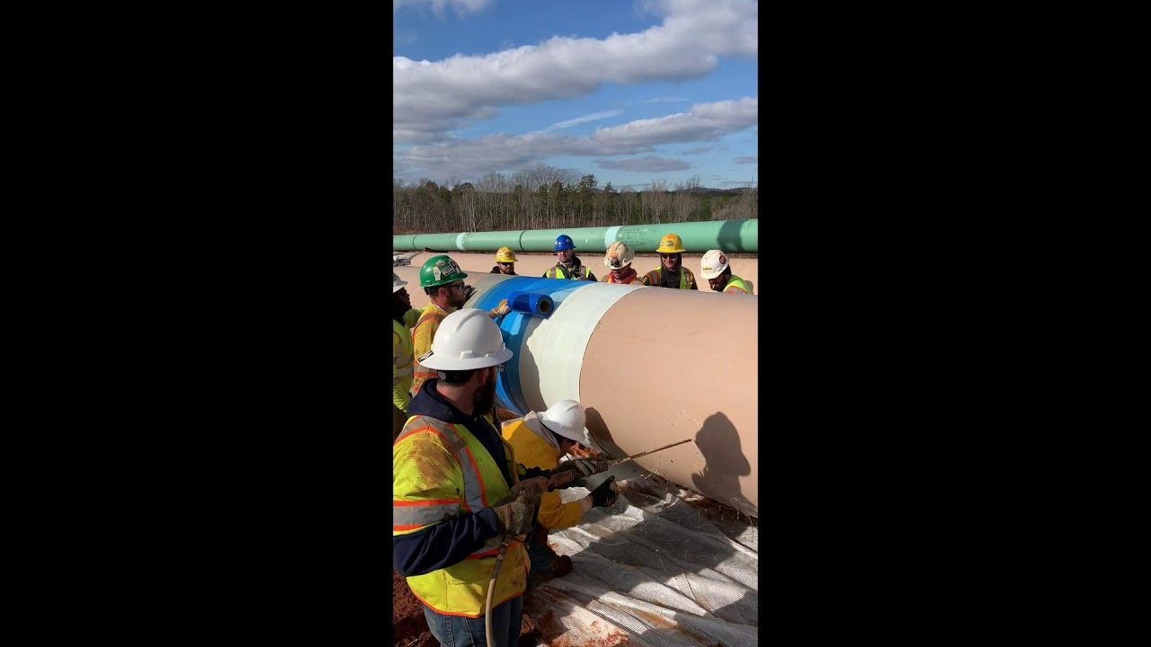 Canusa Scar-Guard® Full Encapsulation Installation onto 42” pipe by ...