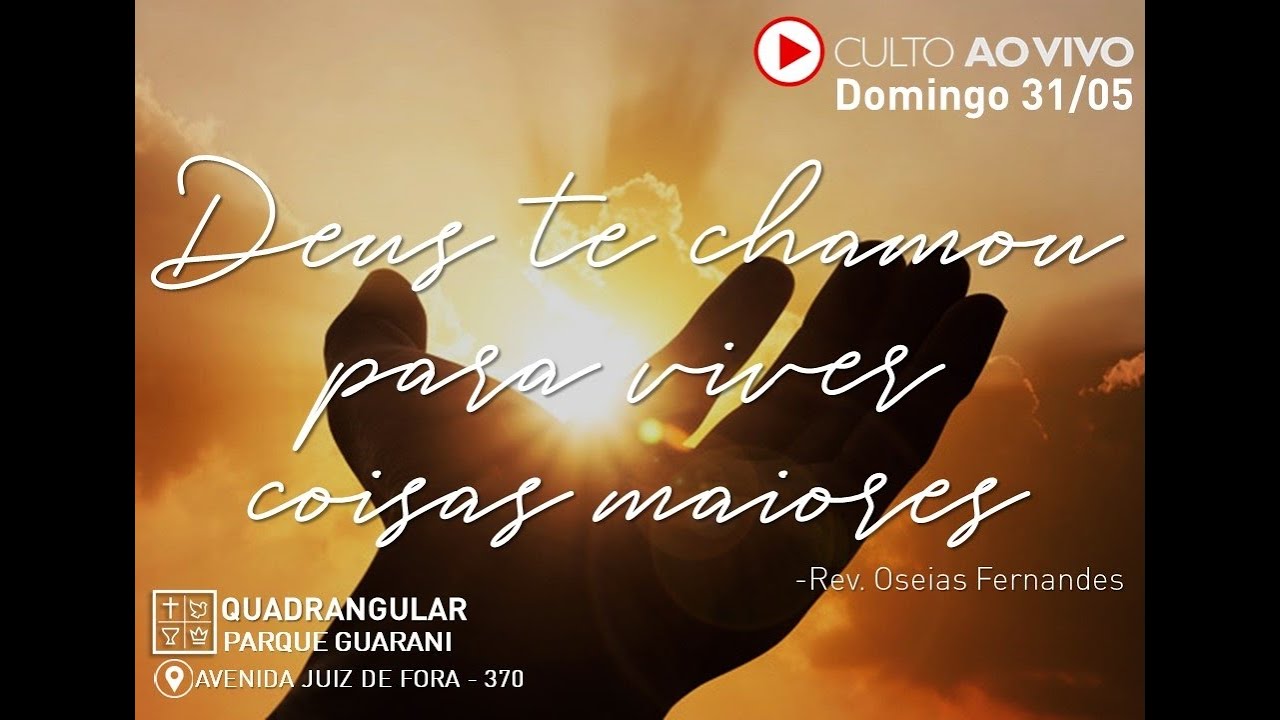 Deus te chamou para viver coisas maiores - Rev. Oseias Fernandes - YouTube