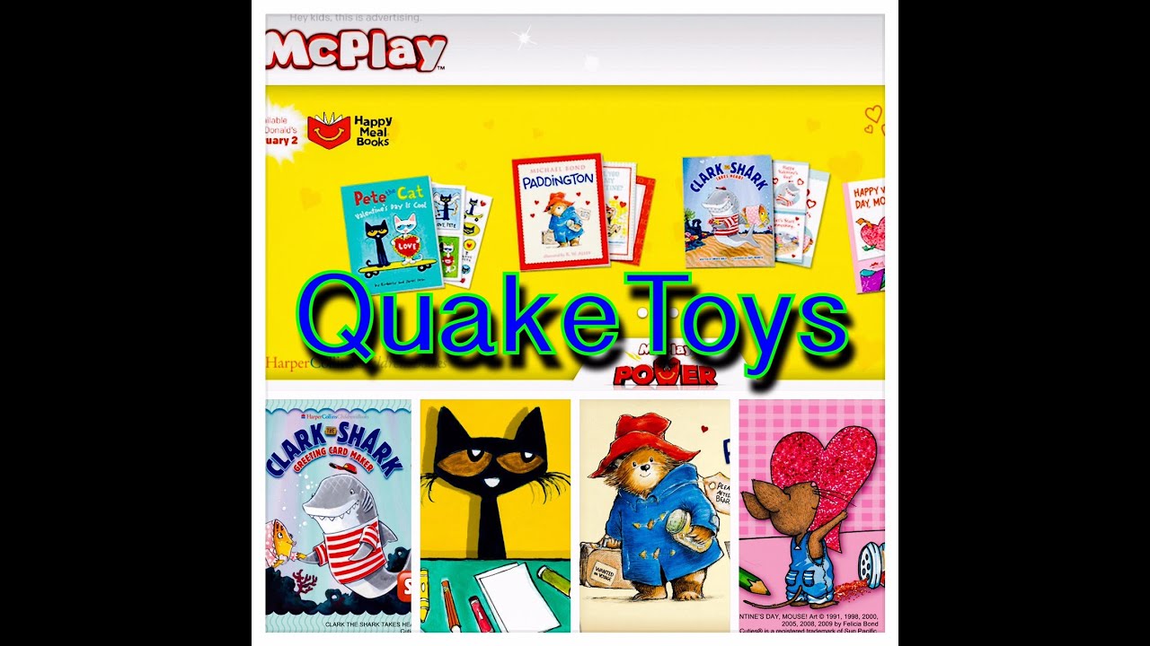 New 2016 Happy Meal McDonalds Book Set Scanned McPlay App Plus Rabbids ...