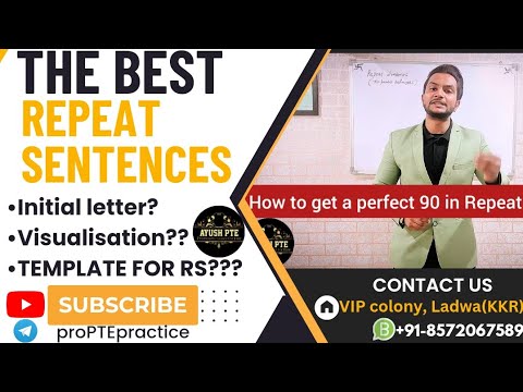 PTE 90/90 repeat sentence techniques from beginner to advanced | repeat ...