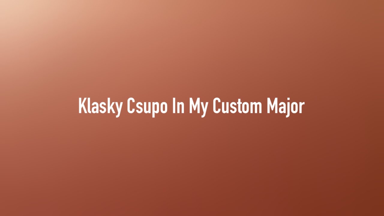 Klasky Csupo In My Custom Major - YouTube