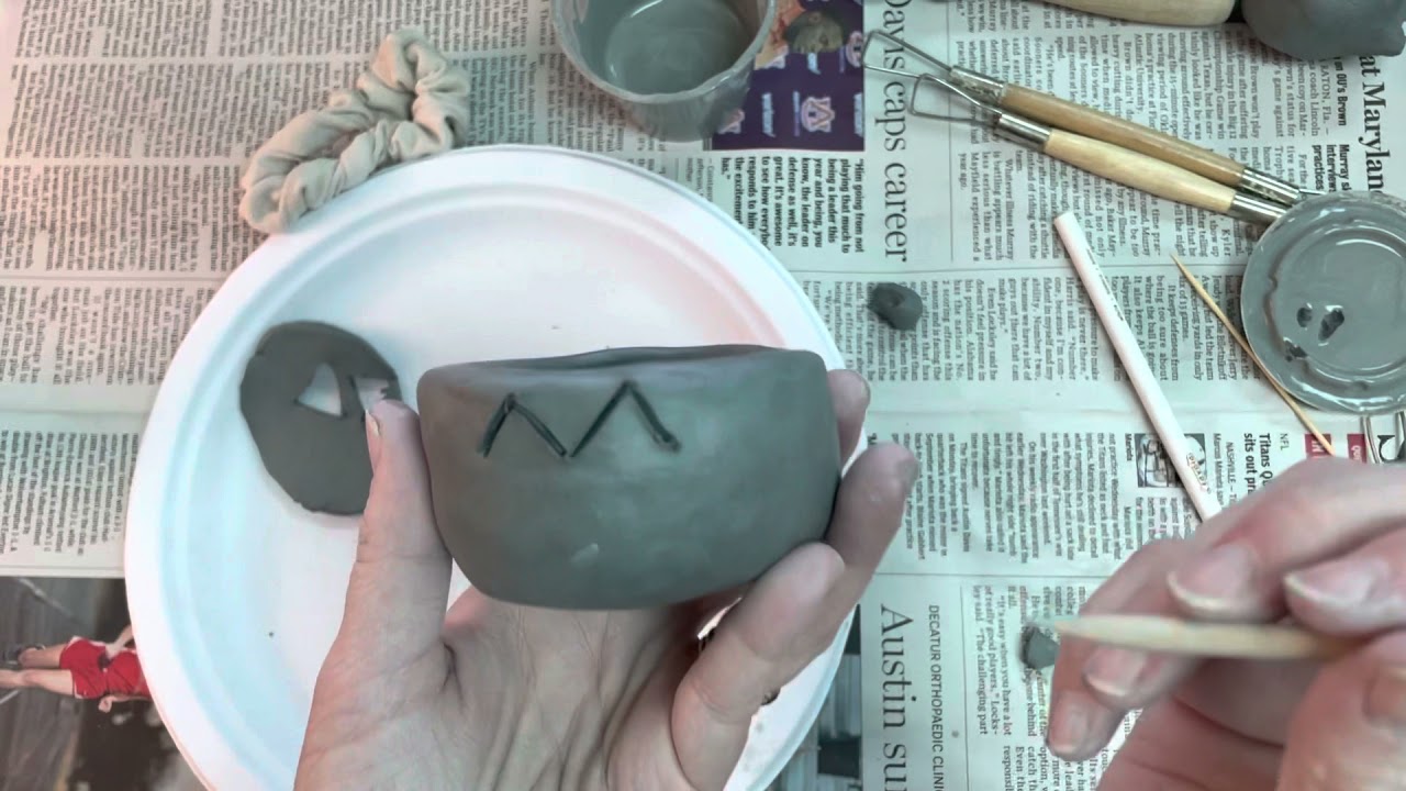 Clay: Scoring, slip, and carving to “add” and “subtract” surface ...