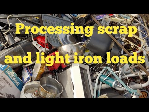 Processing scrap and light iron loads - YouTube