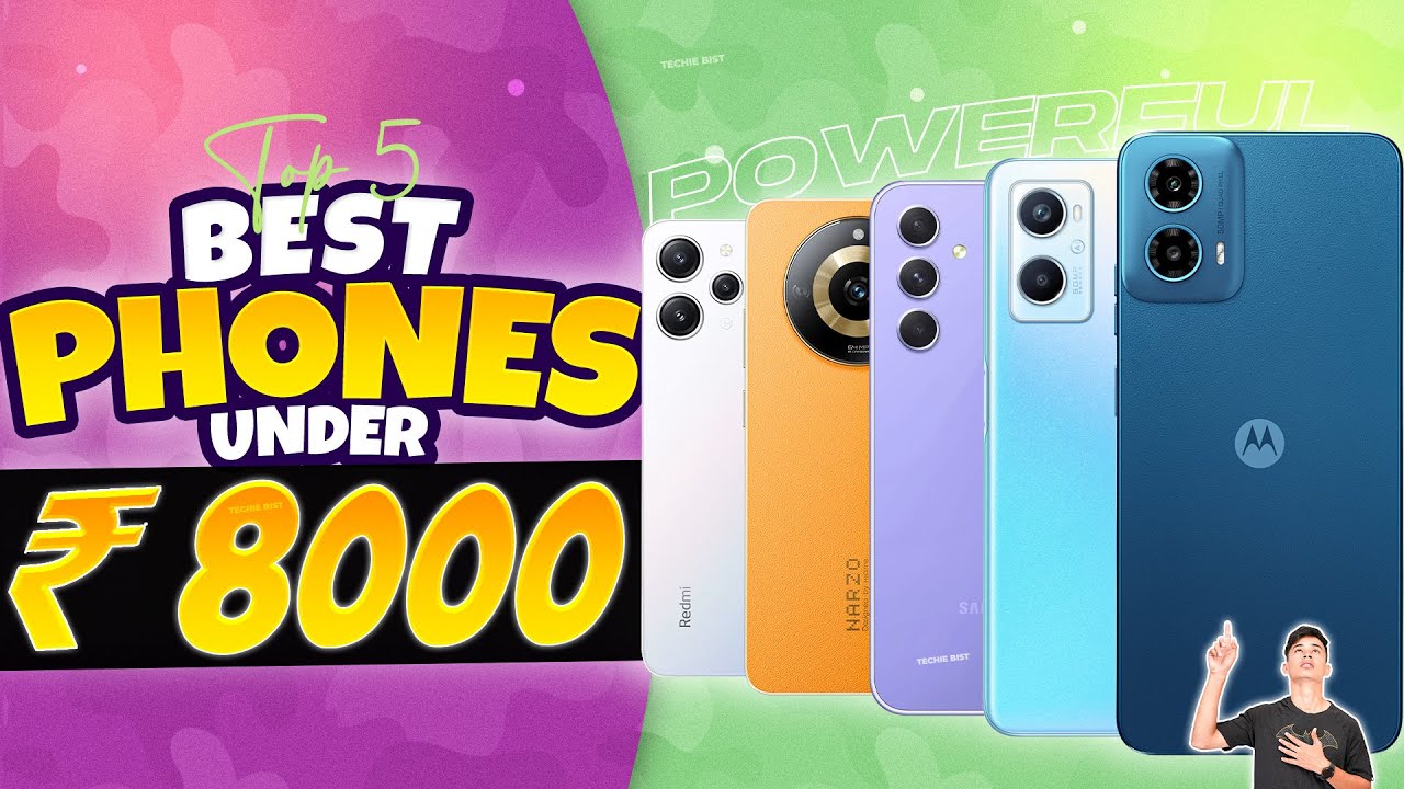 Top 5 Best Smartphone Under 8000 in May 2024 | 8GB+128GB | Best Phone ...
