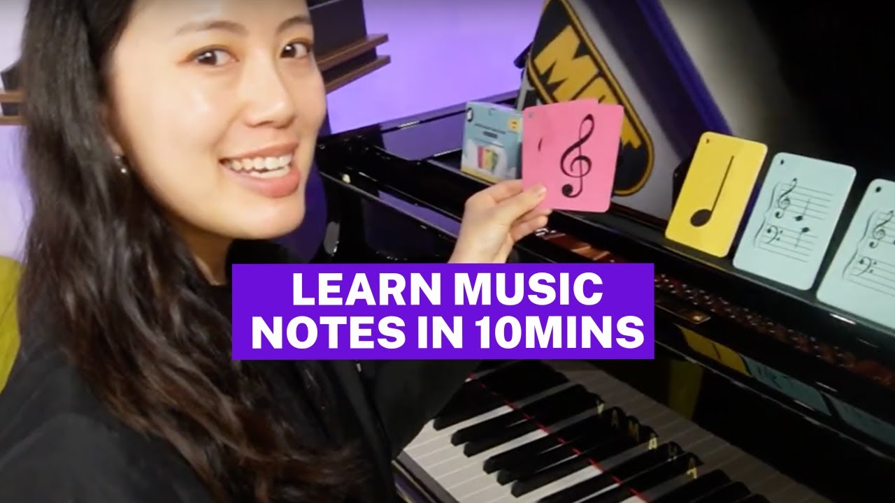 (10m) Learn music notes with me - EASY first piano lesson (Muso Music ...