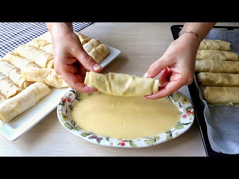 HAZIR YUFKADAN ÖZEL❗️ SOSLU BÖREK 😋5 DAKİKADA❗️ 3 YUFKADAN 1 TEPSİ BÖREK ✅️LEZZETİ MUHTEŞEM