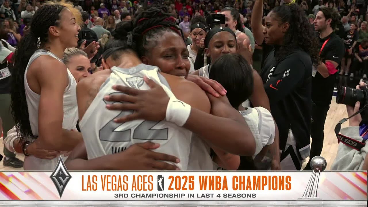 THE ACES WIN THEIR 3RD WNBA CHAMPIONSHIP IN 4 SEASONS 🏆 | WNBA on ESPN ...