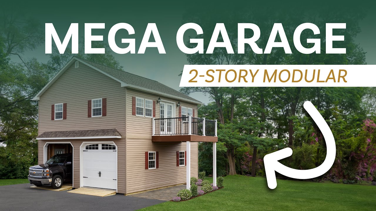 Two-Story Mega Modular Garages - Stoltzfus Structures - YouTube