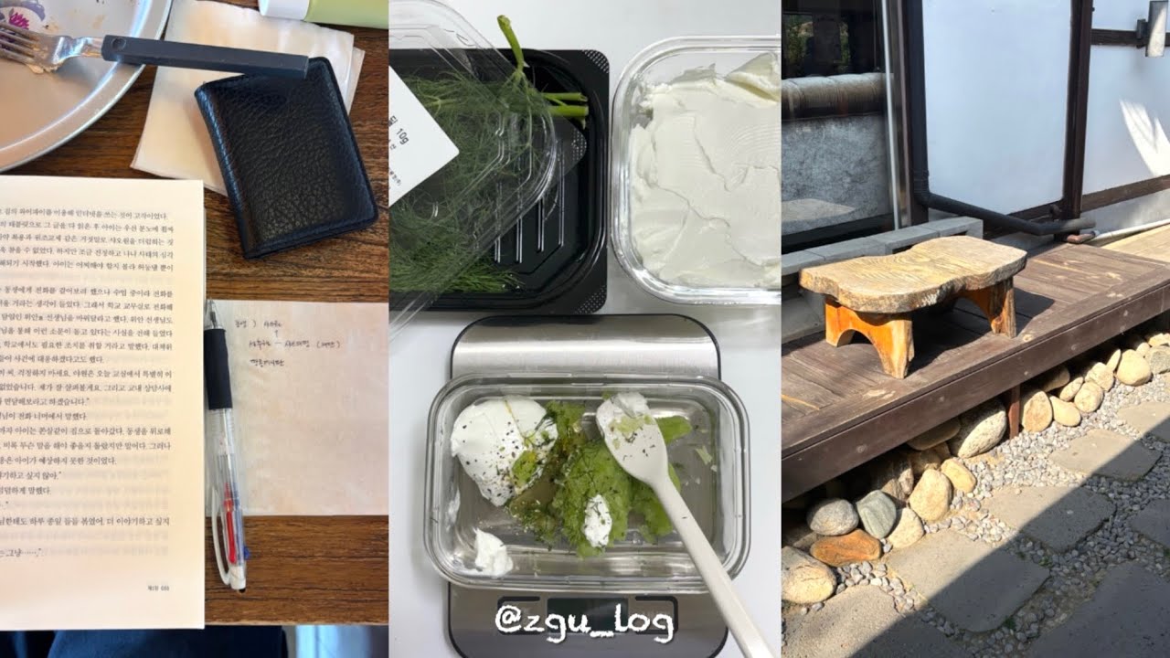 Vlog 반쎄오 굽고 차지키 소스 만드는 방구석 세계여행 열심히 책읽었던 휴일 브이로그 장염 골골쇼 냉제육 레시피