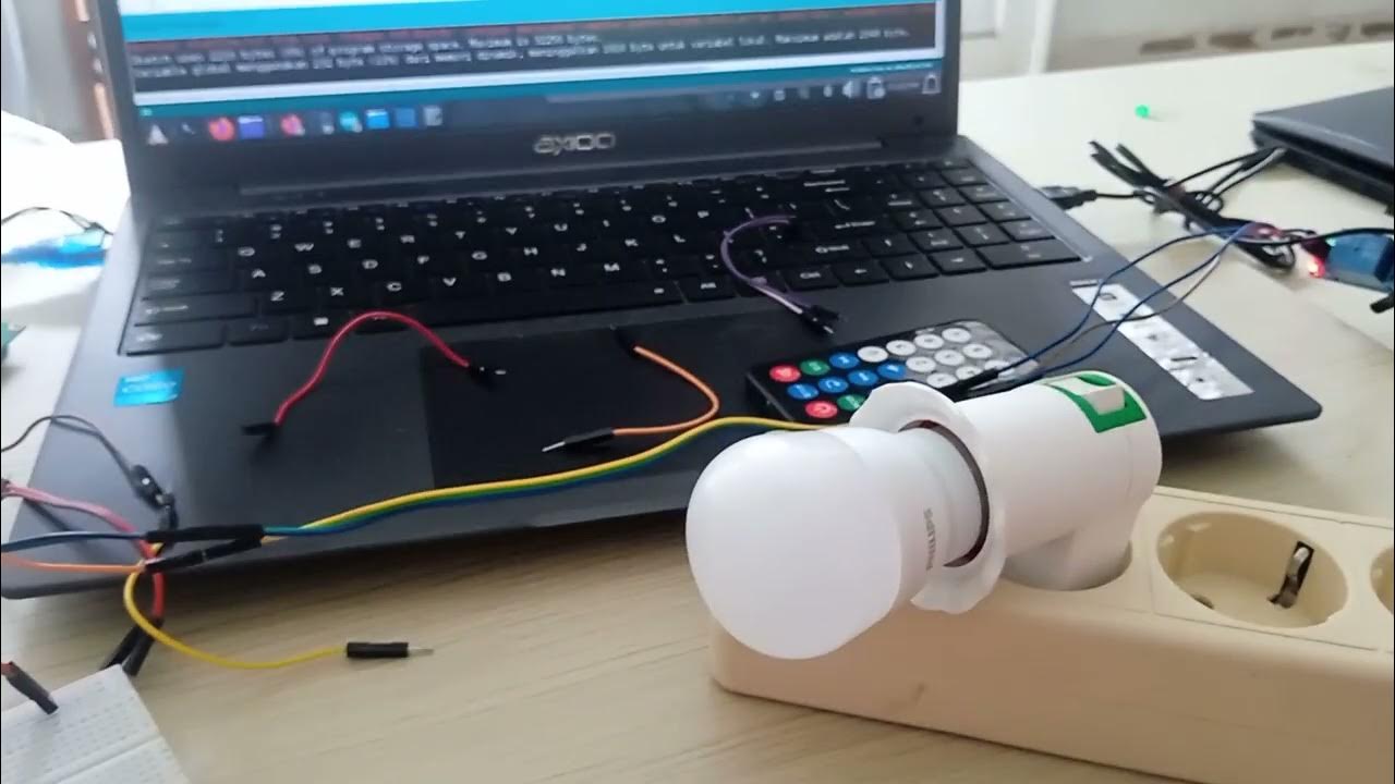 Arduino lampu sensor tangan - YouTube
