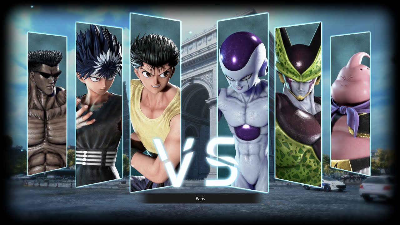 Jump Force's Fight 23 (Yusuke, Hiei & Toguro vs Frieza, Cell & Majin ...