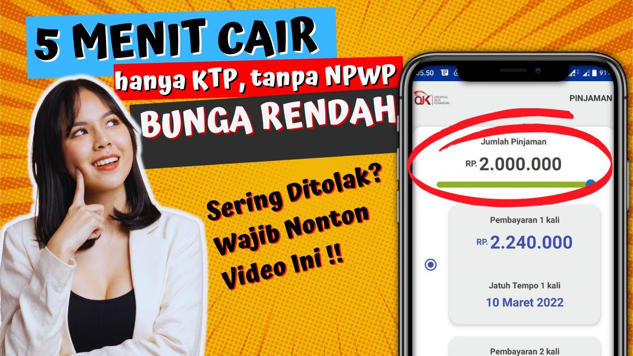Sering Ditolak? Pinjol Legal Bunga Rendah Langsung Cair, Data Busuk ...