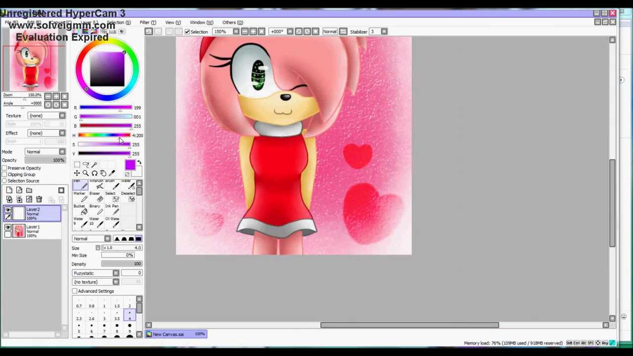 Amy Rose Speedpaint - YouTube