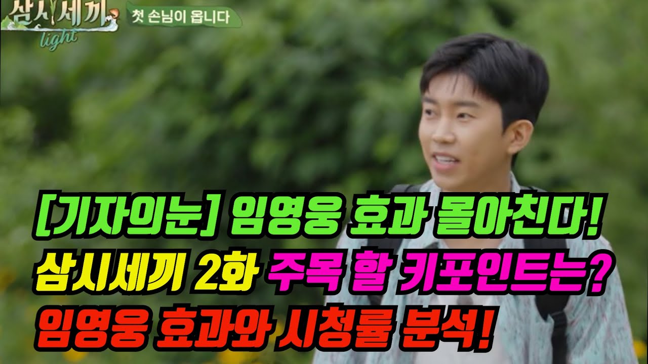 기자의눈 임영웅 효과 몰아친다 삼시세끼 2화 주목할 키포인트는 임영웅 효과와 시청률 분석 기자형의 백발백중225